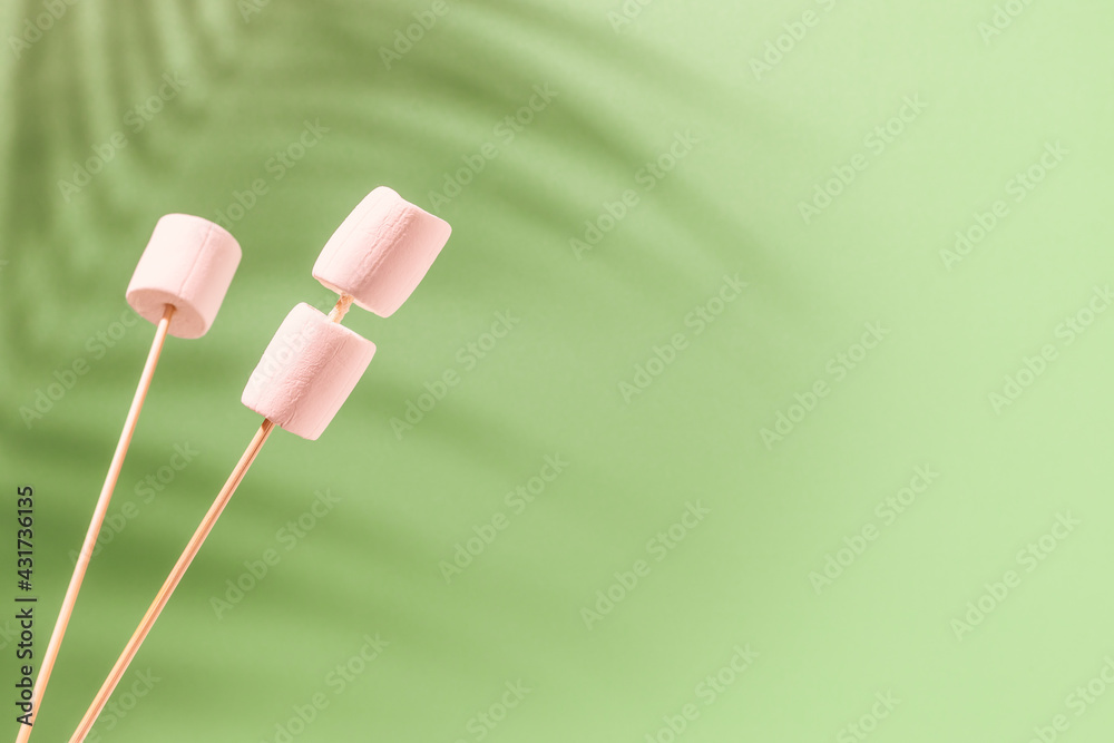 Summer vacation banner with elements of a traditional American open air ...