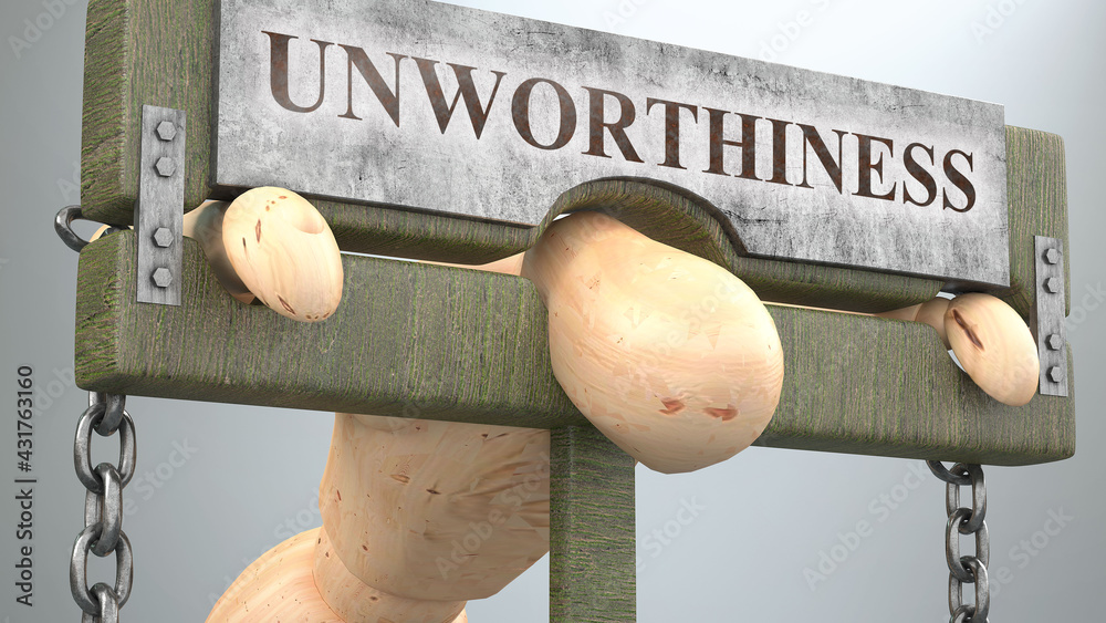 Unworthiness that affect and destroy human life - symbolized by a ...