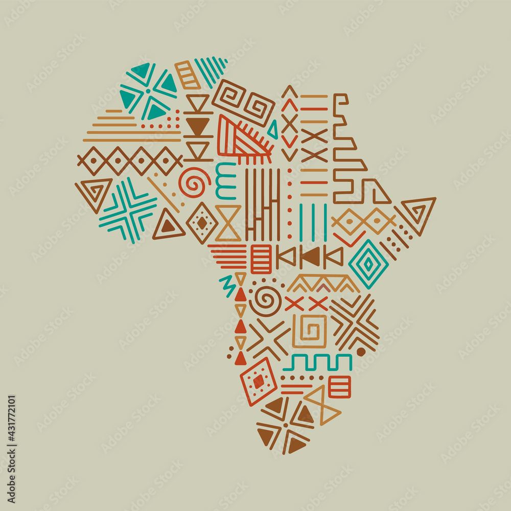 Africa Continent Art