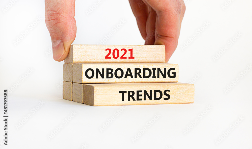 2021 Onboarding Trends Symbol Wooden Blocks With Words 2021