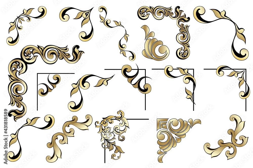 Victorian Corner Scrolls