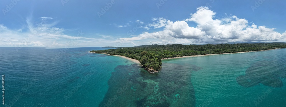 Caribbean Coast of Limon in Costa Rica -aerial views of Cocles ...
