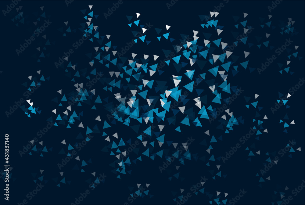 Light BLUE and white triangle vector template design with crystals ...