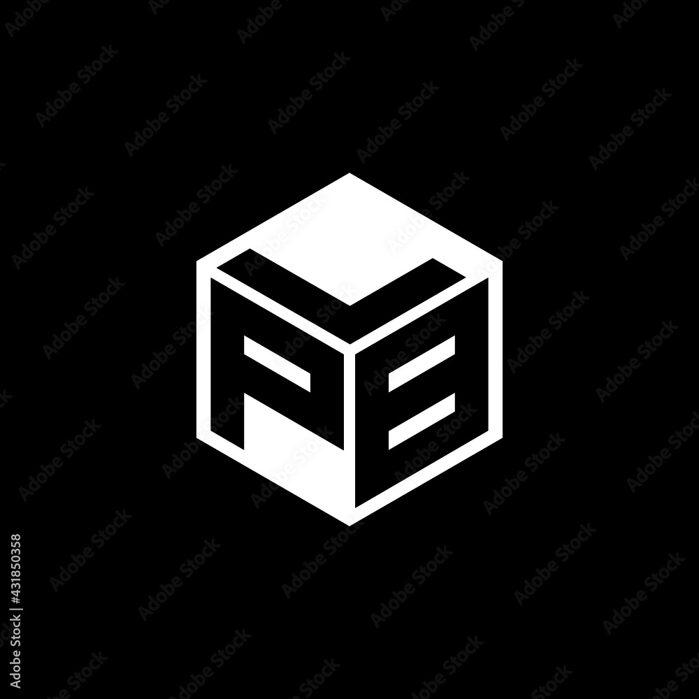 PBL letter logo design with black background in illustrator, vector ...