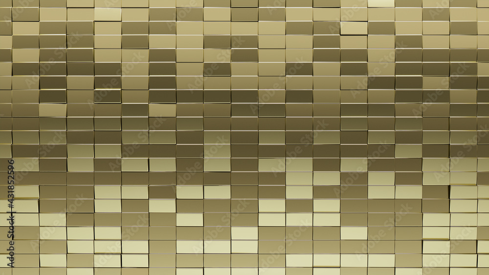 3D, Polished Wall background with tiles. Rectangle, tile Wallpaper with ...