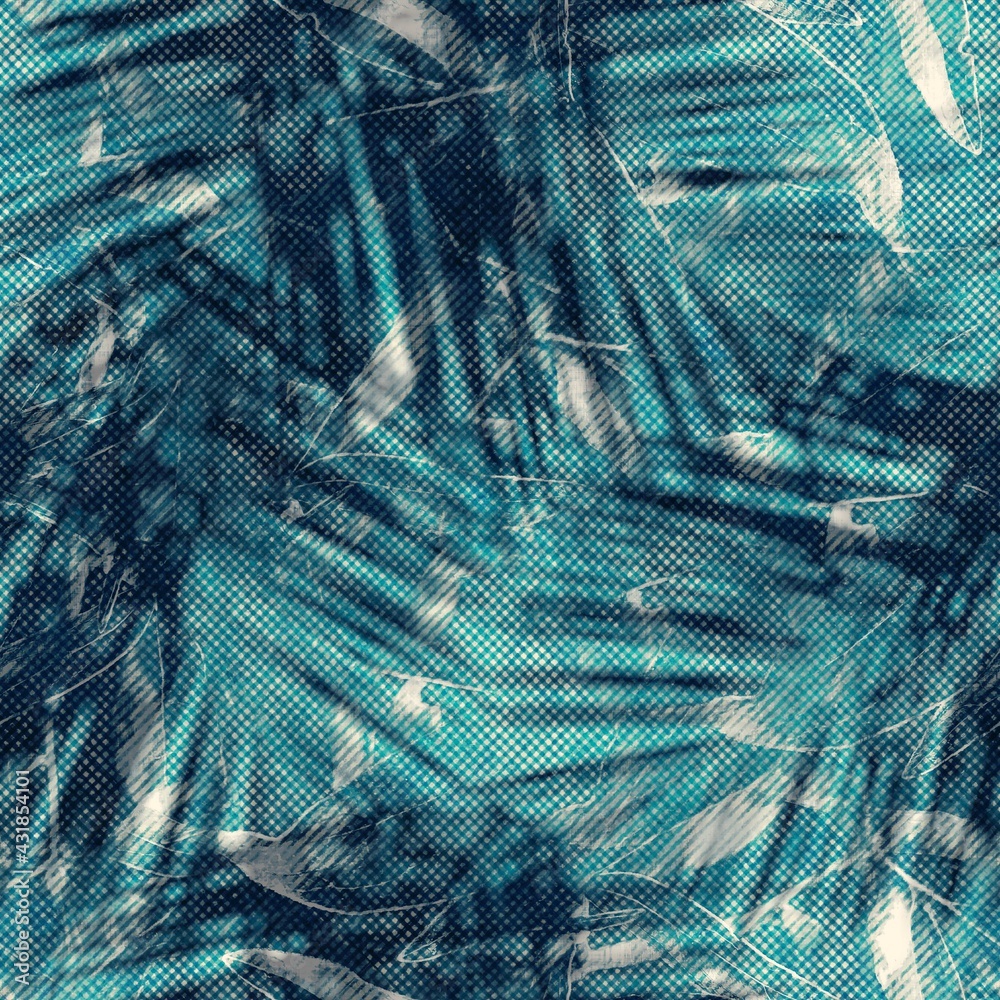 Seamless abstract print of botanical leaf shadows over abstract surface ...