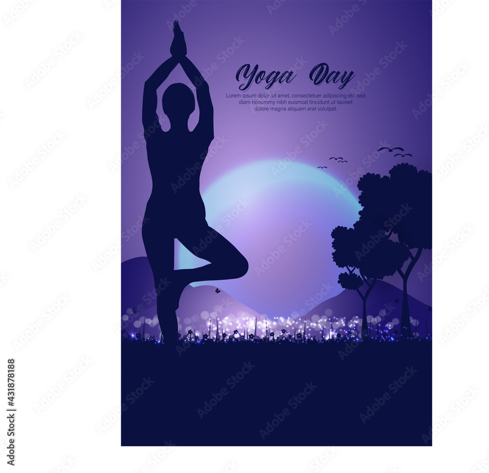 21 june-international yoga day,paper cut yoga body posture, human ...