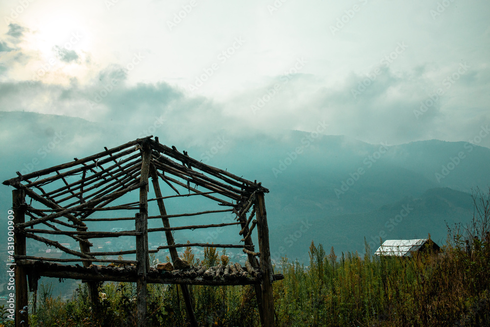 landscape image of tribal forest in kerala, India where tribes are ...