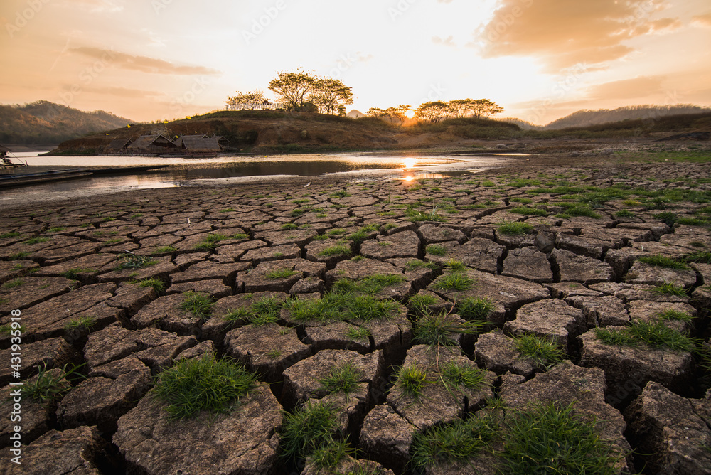 Image of the drought ground.Problems arising from global warming. Stock ...