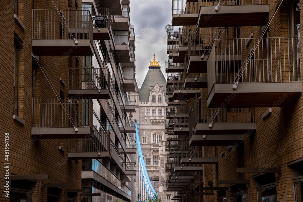See through an apartment building. A rare and Creative composition of ...