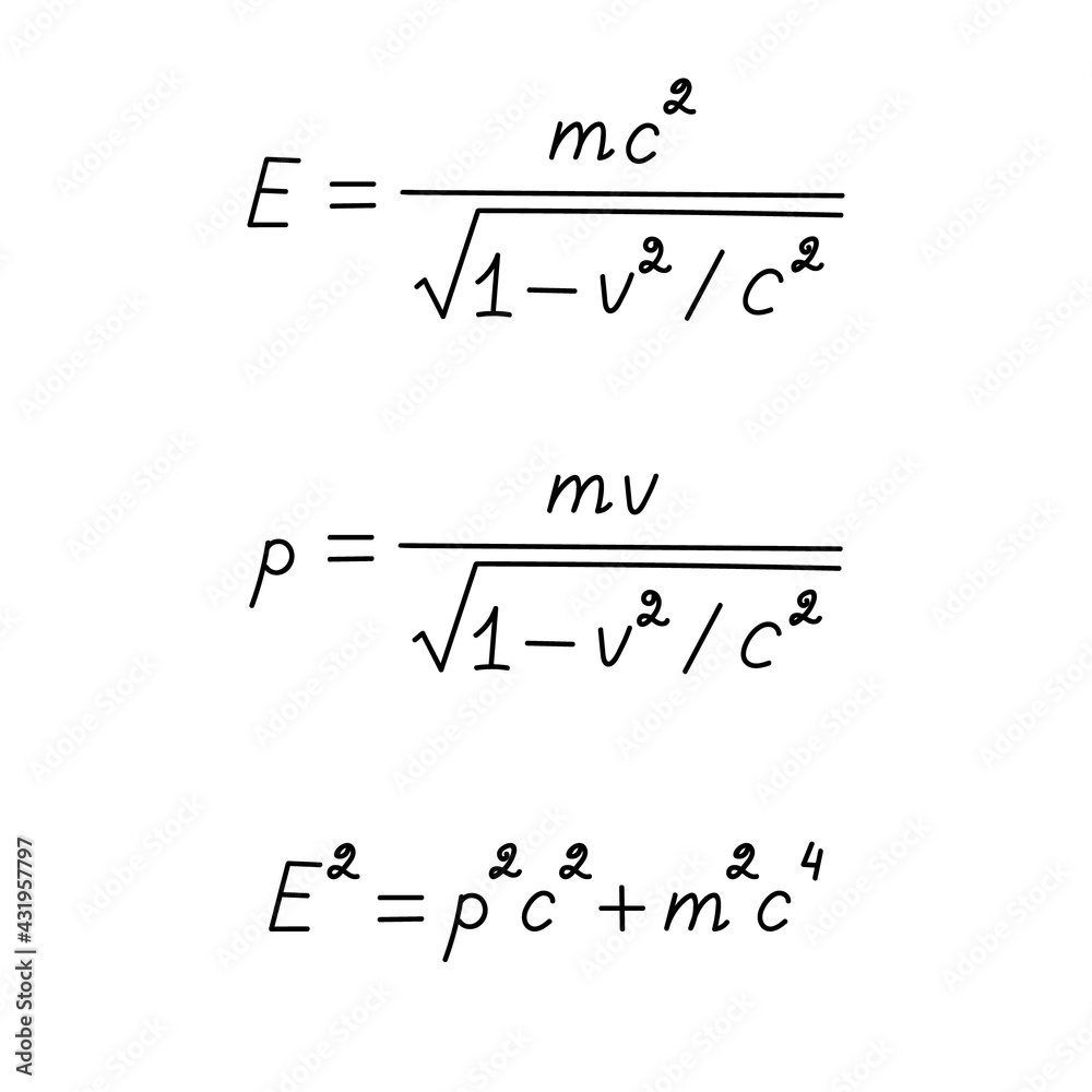 Einstein's theory of relativity. The law of the relationship between ...