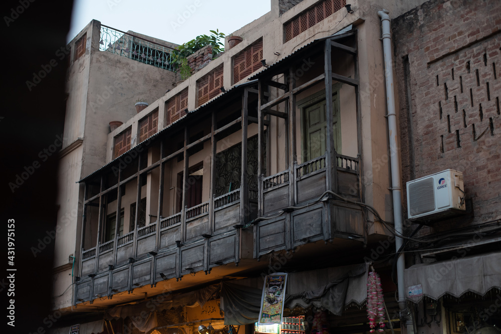 150 years old historic architectural walled city of Lahore Stock Photo ...