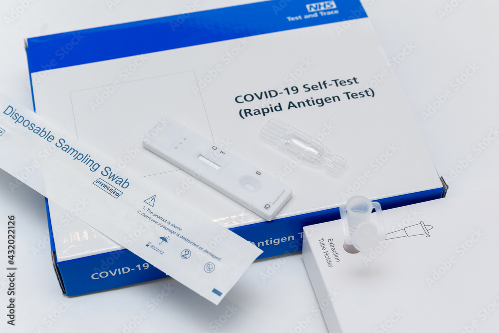St Albans, Hertfordshire/England - 5 May 2021 - NHS provide coronavirus ...