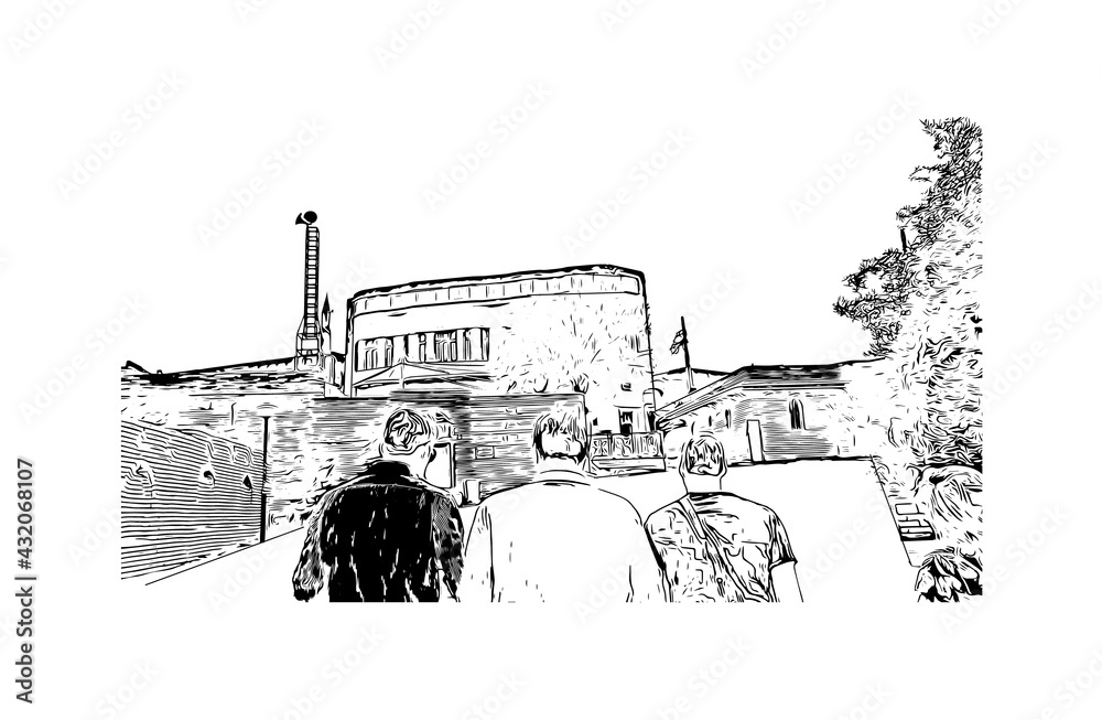 Building view with landmark of Erbil is the capital of Iraqi Kurdistan ...