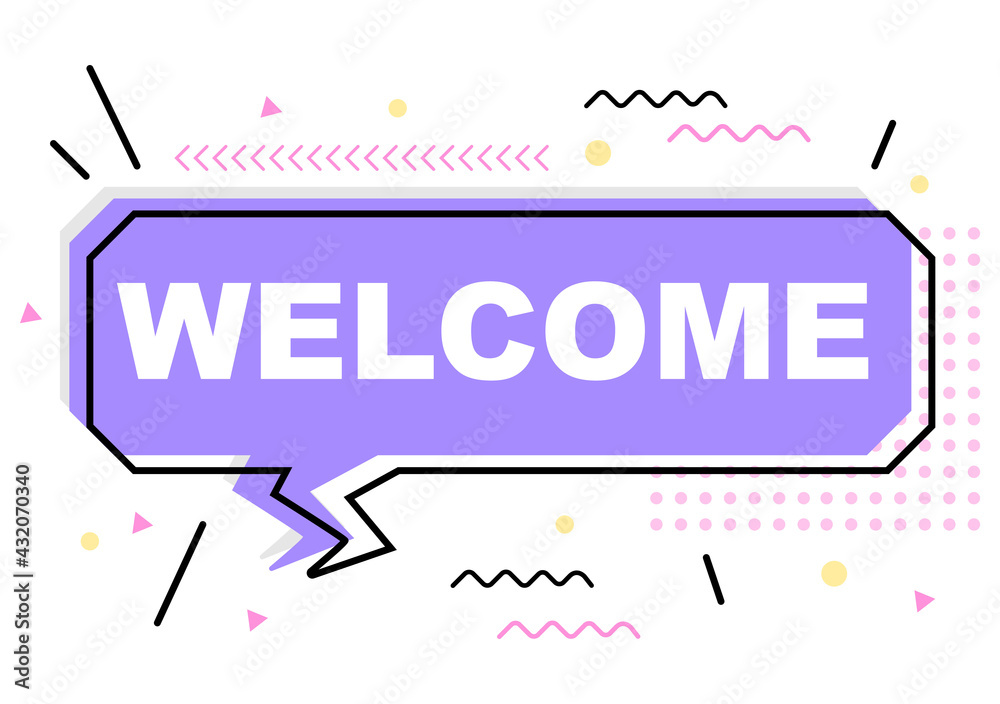 Welcome Vector Illustration For The Opening Of Web Page, Banner ...
