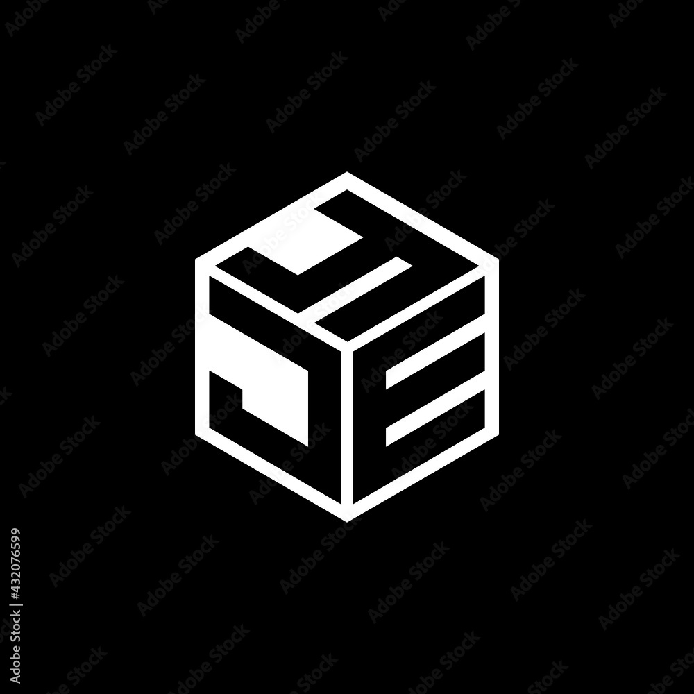 JEY letter logo design with black background in illustrator, vector ...