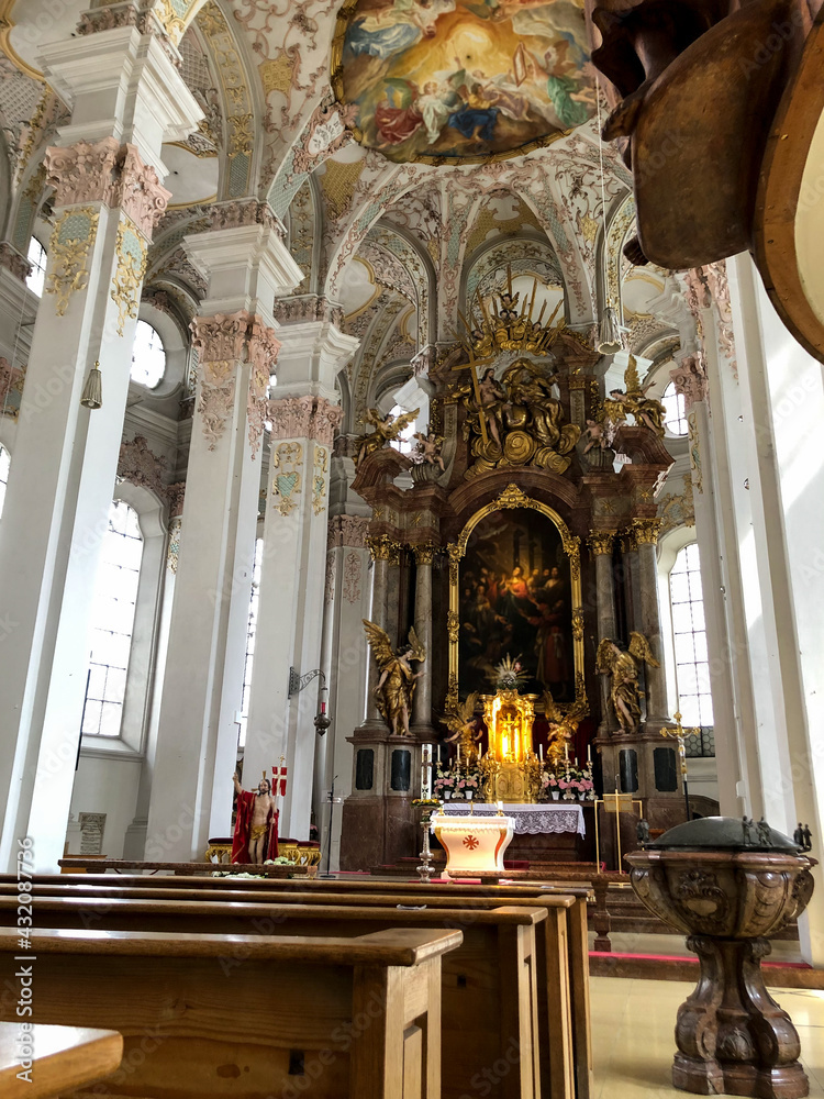 Oppulent Bavarian Baroque and rococo interior style architecture inside ...