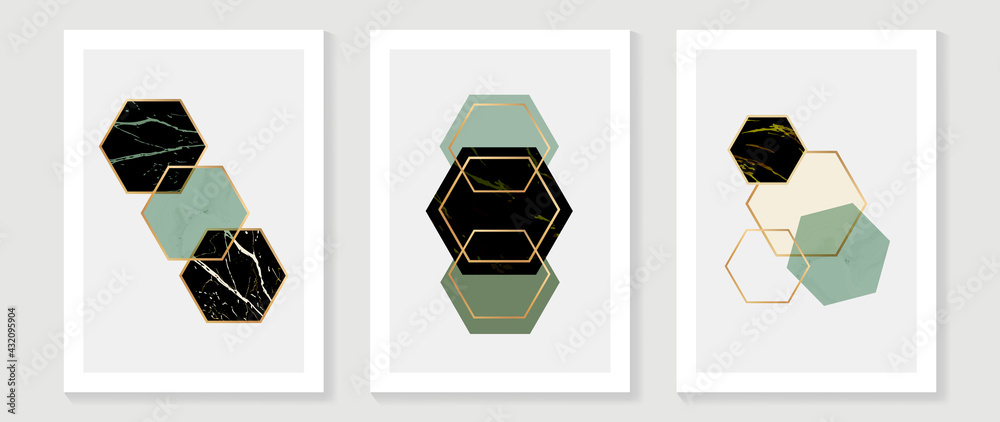 Abstract Math art background vector. Modern block color art wallpaper ...