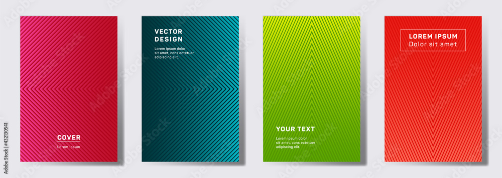 Geometric lines patterns with edges, angles. Stock Vector | Adobe Stock