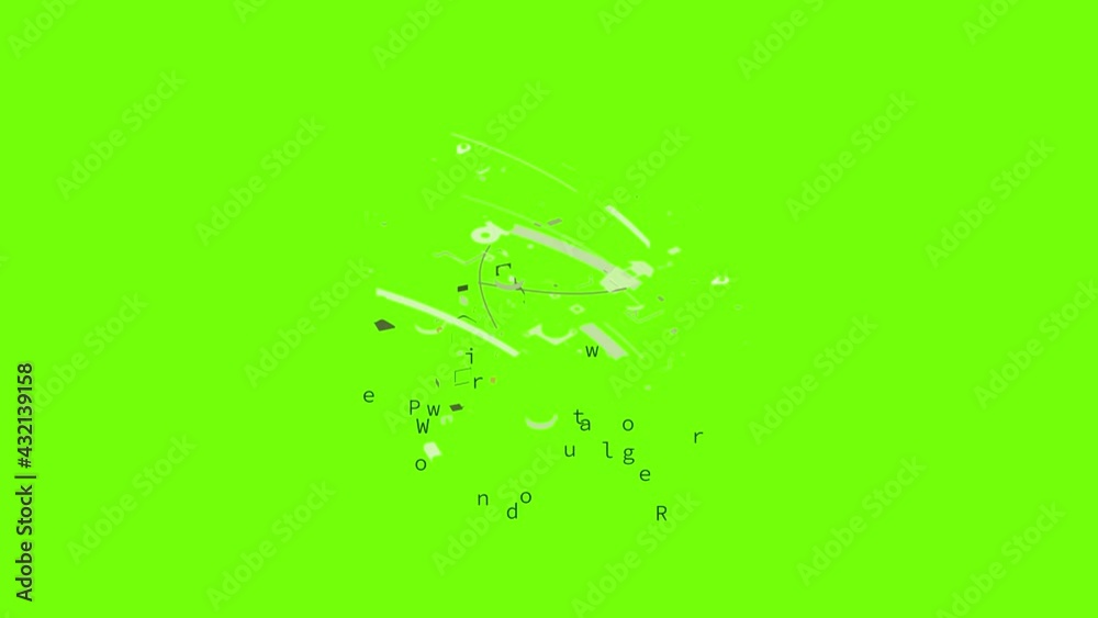 Window regulator icon animation cartoon object on green screen ...