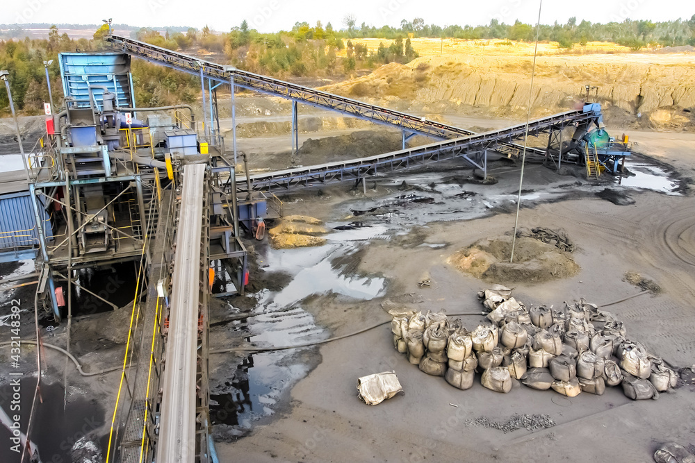Coal Mining and processing Plant Equipment Stock Photo | Adobe Stock