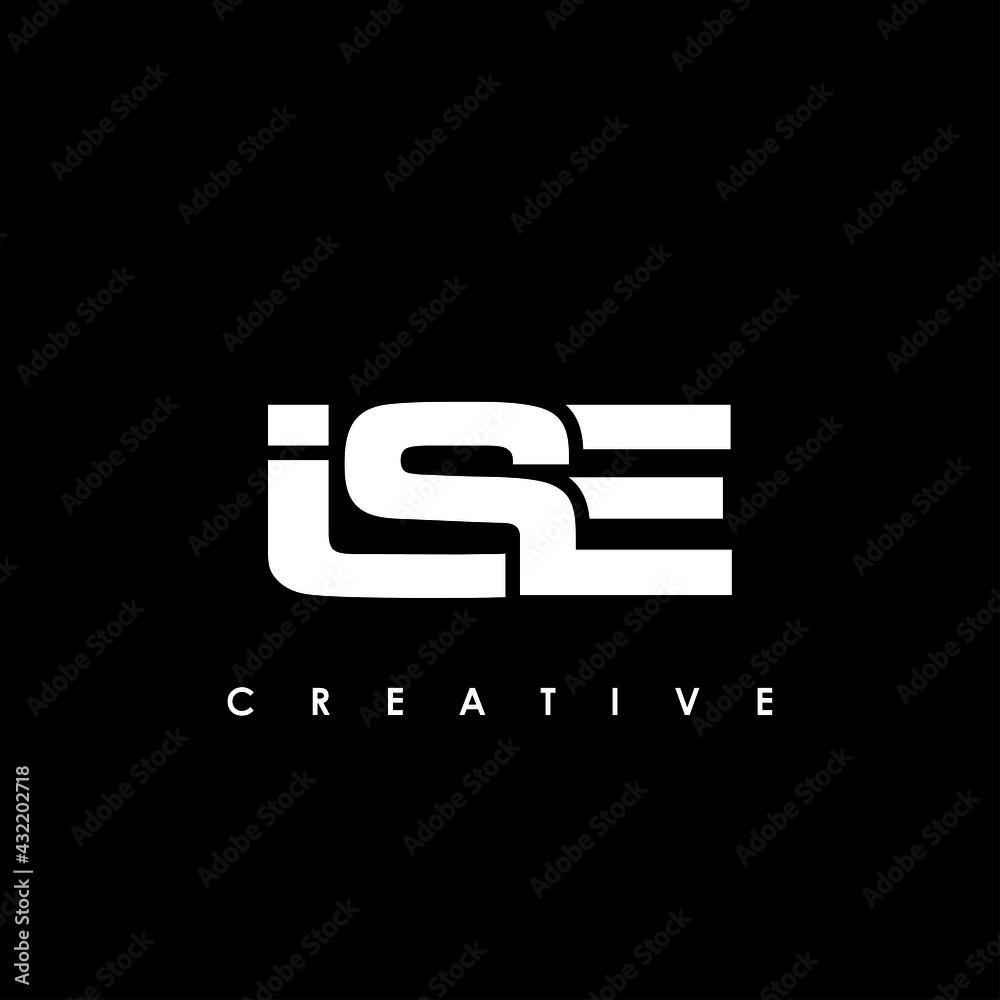 ISE Letter Initial Logo Design Template Vector Illustration Stock ...