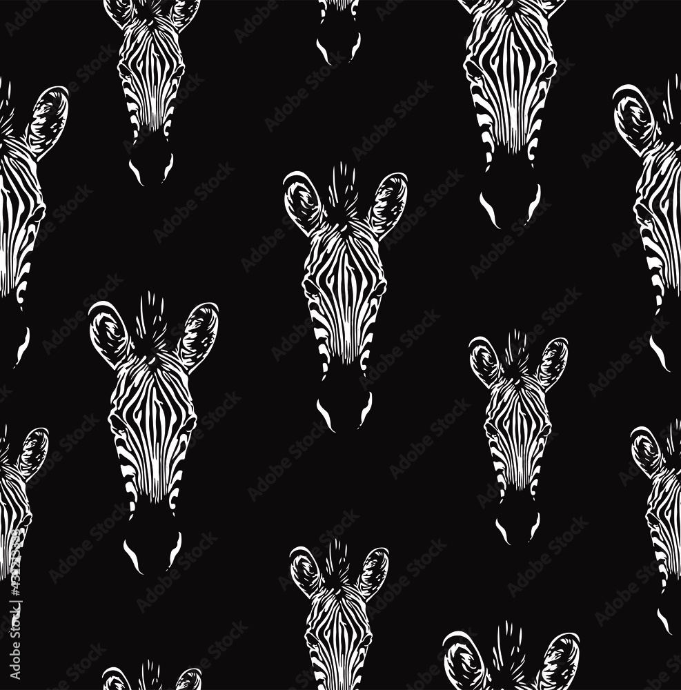 patron de cebras Stock Vector | Adobe Stock