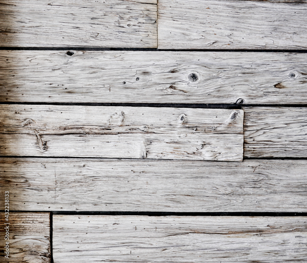Antique reclaimed wood background with aged boards lined up. Wooden ...