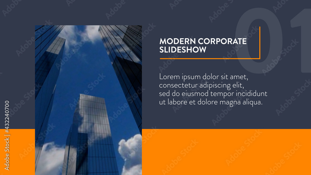 Modern Corporate Presentation Slides Overlay Stock Template | Adobe Stock