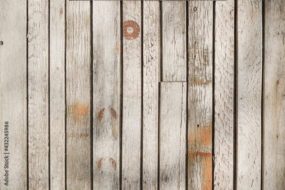 Antique reclaimed wood background with aged boards lined up. Wooden ...