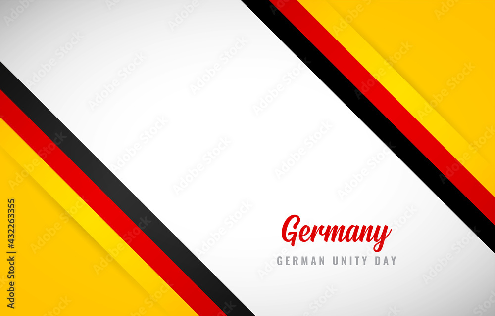 Happy german unity day of Germany with Creative Germany national ...