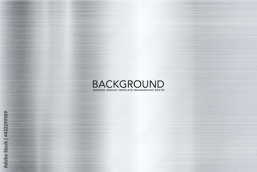 Metal, stainless steel texture background with reflection. Vector ...
