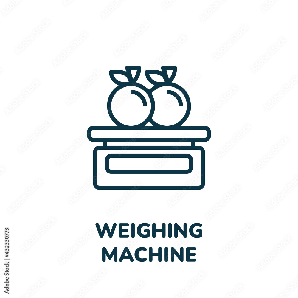 weighing machine icon vector sign symbol. Simple element illustration ...