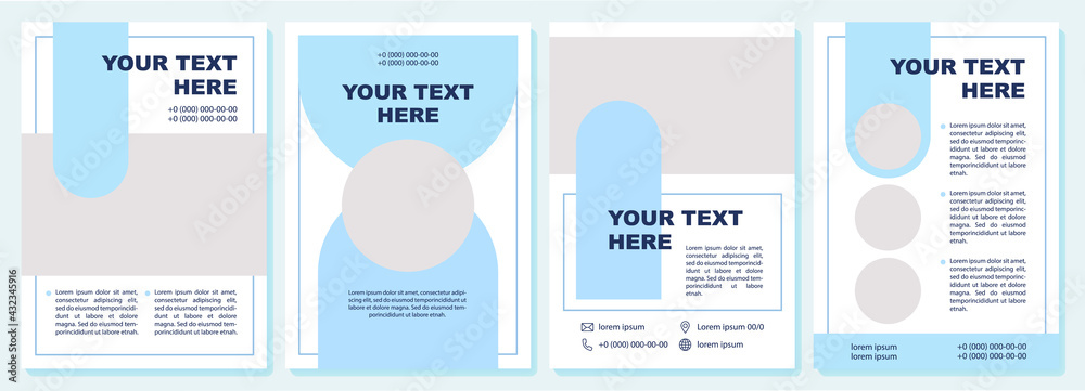 Marketing promotion brochure template. Flyer, booklet, leaflet print ...