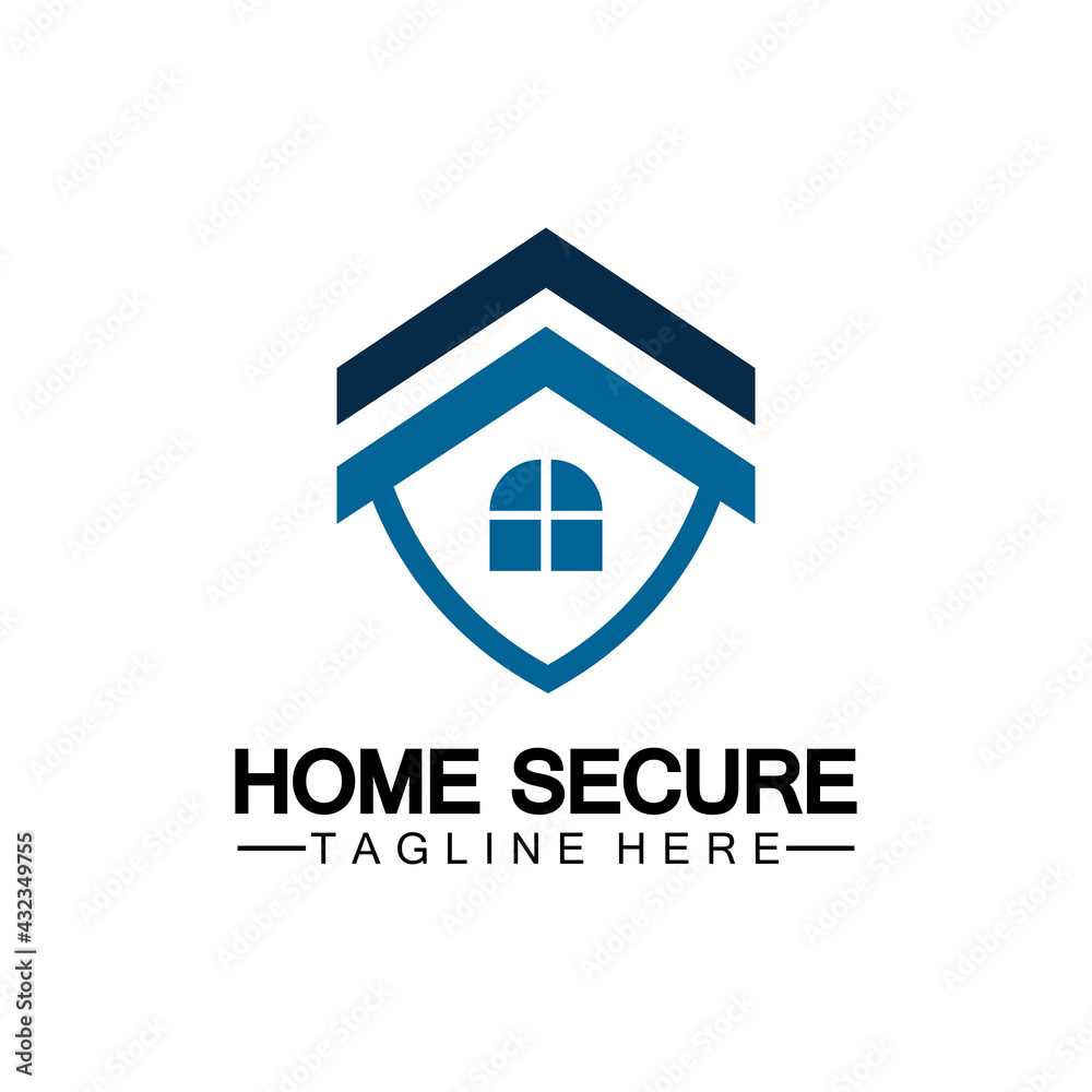 Home secure logo, smart house logo design,Home protection logo design ...