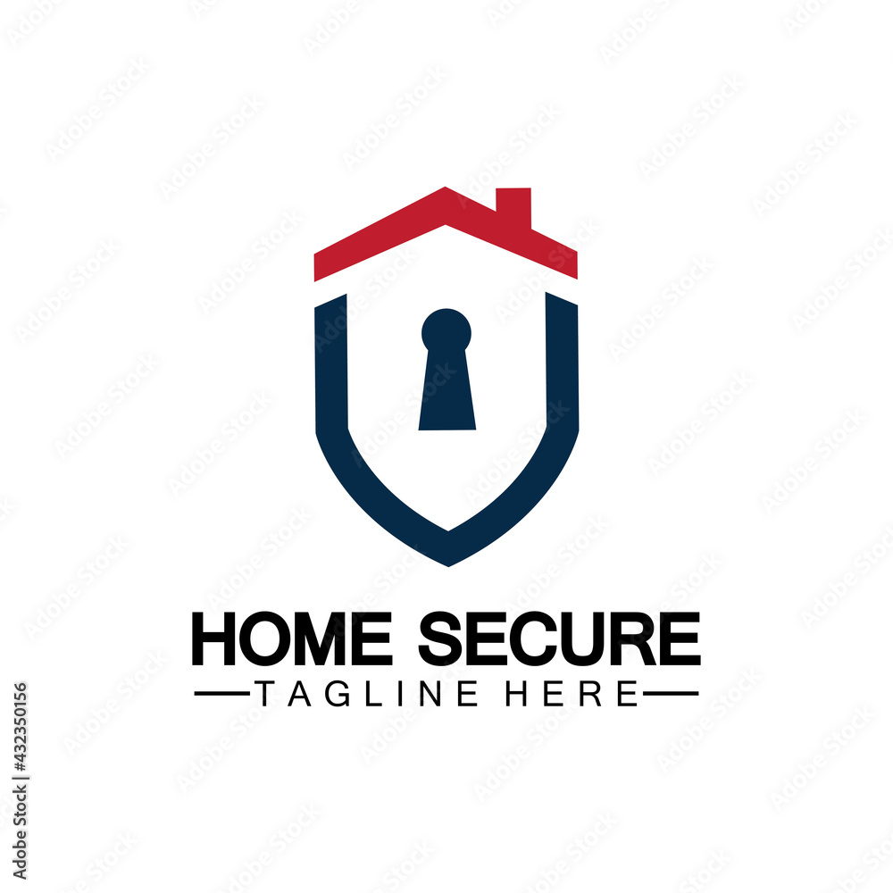 Home secure logo, smart house logo design,Home protection logo design ...