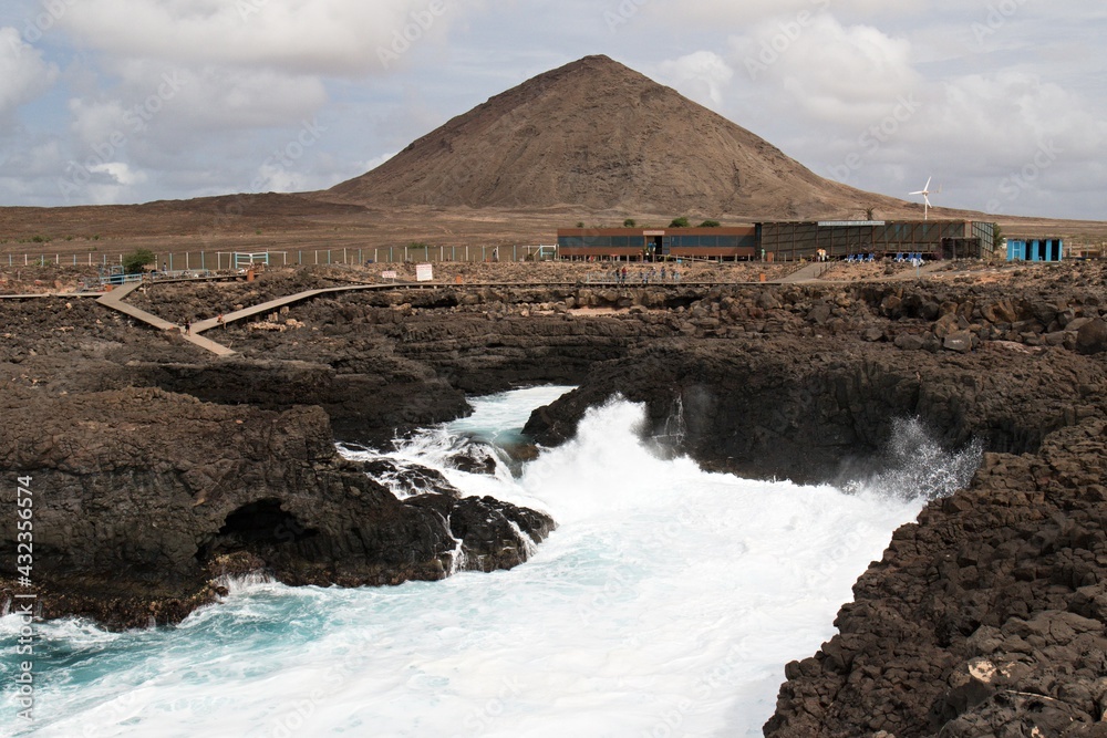 Cape Verde, Sal Island. Near the administrative town of Sal is an ...