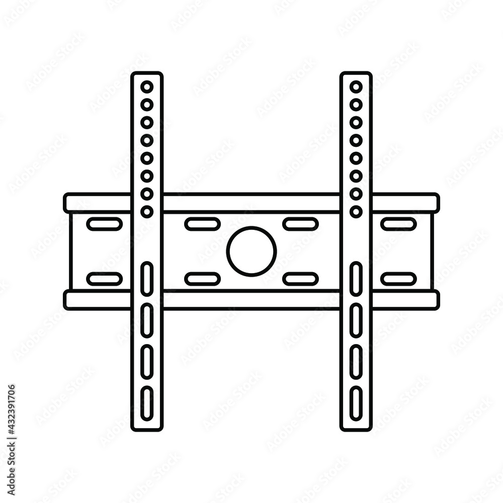 Tv wall bracket icon. wall bracket sign. Vector illustration Stock ...