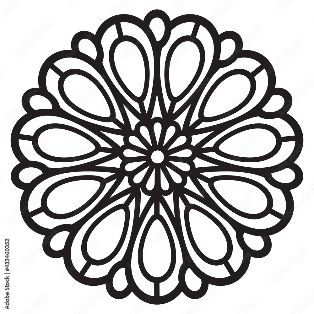Flower Graphic For Cut Templates For Laser Cutting 2 Stock Vector flower-graphic-for-cut-templates-for-laser-cutting-2-stock-vector