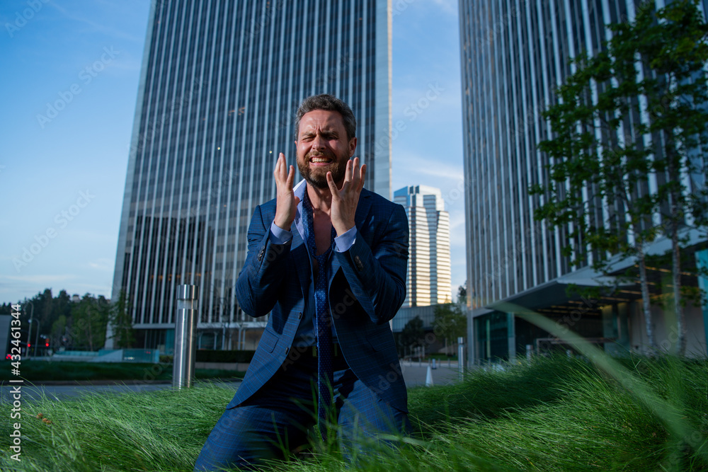 Man On Ground In Pain