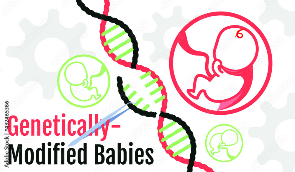 The Vector of Gene-edited babies. Super Baby that was modified by ...
