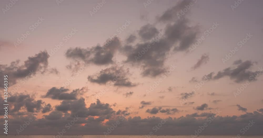 Vidéo Stock beautiful sunset sky with clouds background, Sky with clouds summer hot weather ...