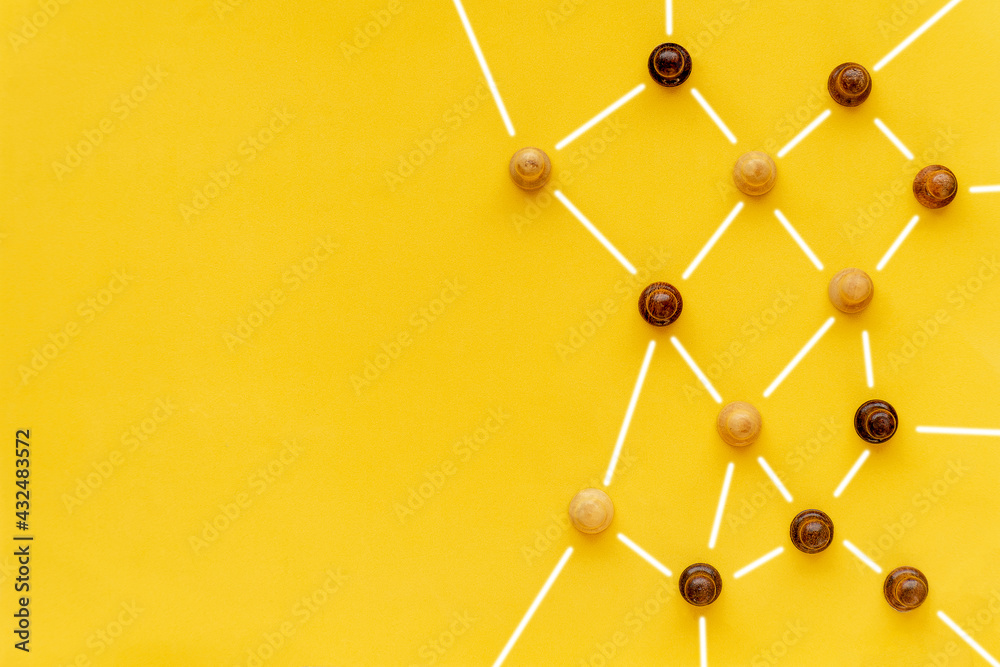 Teamwork, network and community concept. Teamwork, the relationship of ...