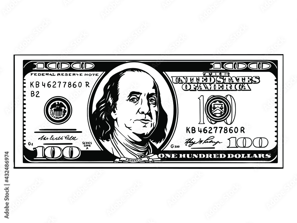 100 Dollar Vector