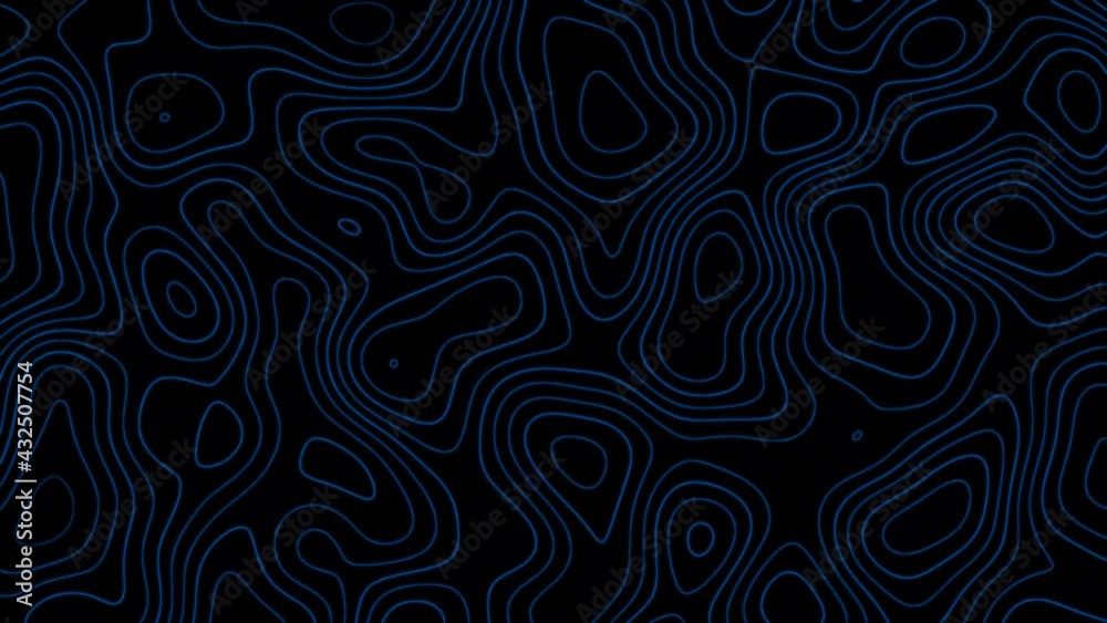 topographic contour map abstract tech wavy motion graphic design ...