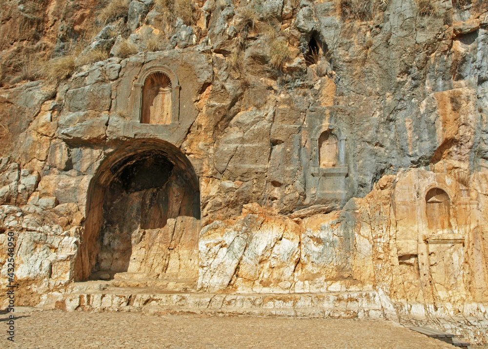 Stockfoto Pans Temple, Banias National Park, Golan Heights, Israel ...