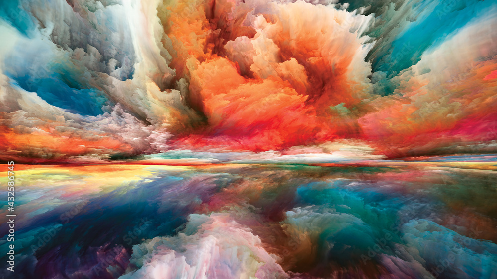 The Mist of Inner Spectrum Stock Illustration | Adobe Stock