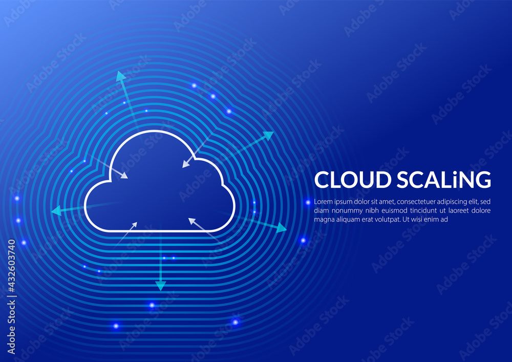 Cloud Scaling Solution. Cloud computing technology is easy handles ...