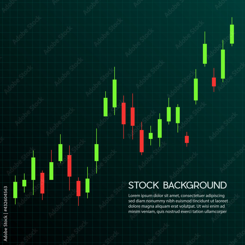 Vecteur Stock Candlestick patterns background. Stock trends or ...