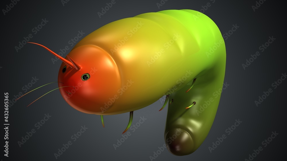 3d illustration of butterfly life cycle stages anatomy. Stock ...